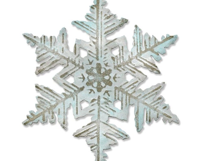 660040 Sizzix Bigz Die W/texture Fades - Layered Snowflake by Tim Holtz ...