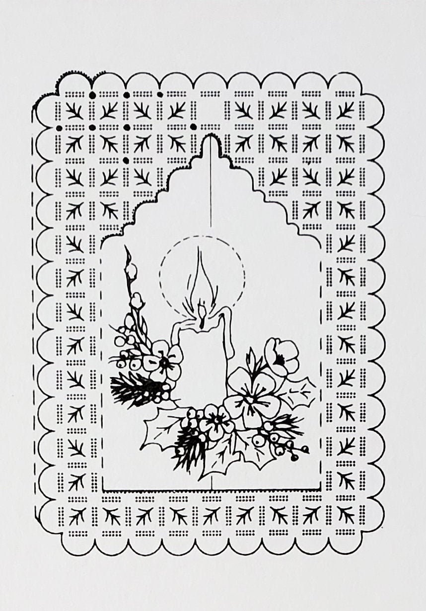 Pergamano Book and 6 Patterns With 6 Quality Parchment Paper Christmas ...