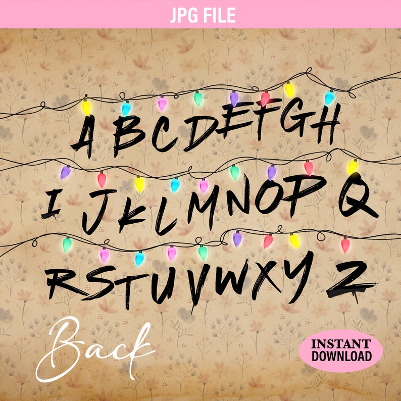 Digital Background_b Stranger Things Party Theme Stranger Things Download Printable Alphabet ...