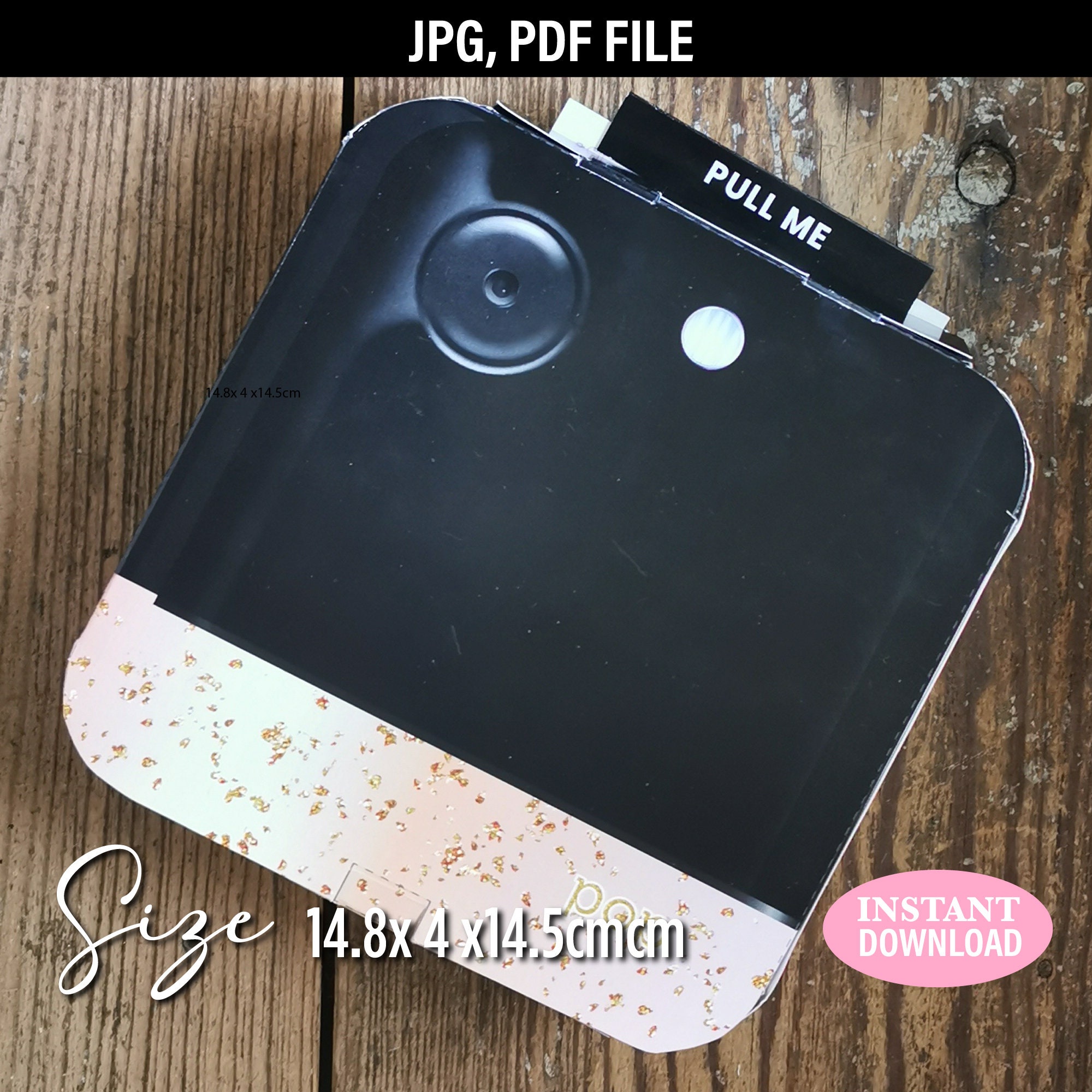 Insta Camera Box | Polaroid Papercraft DIY | Printable Template PDF ...