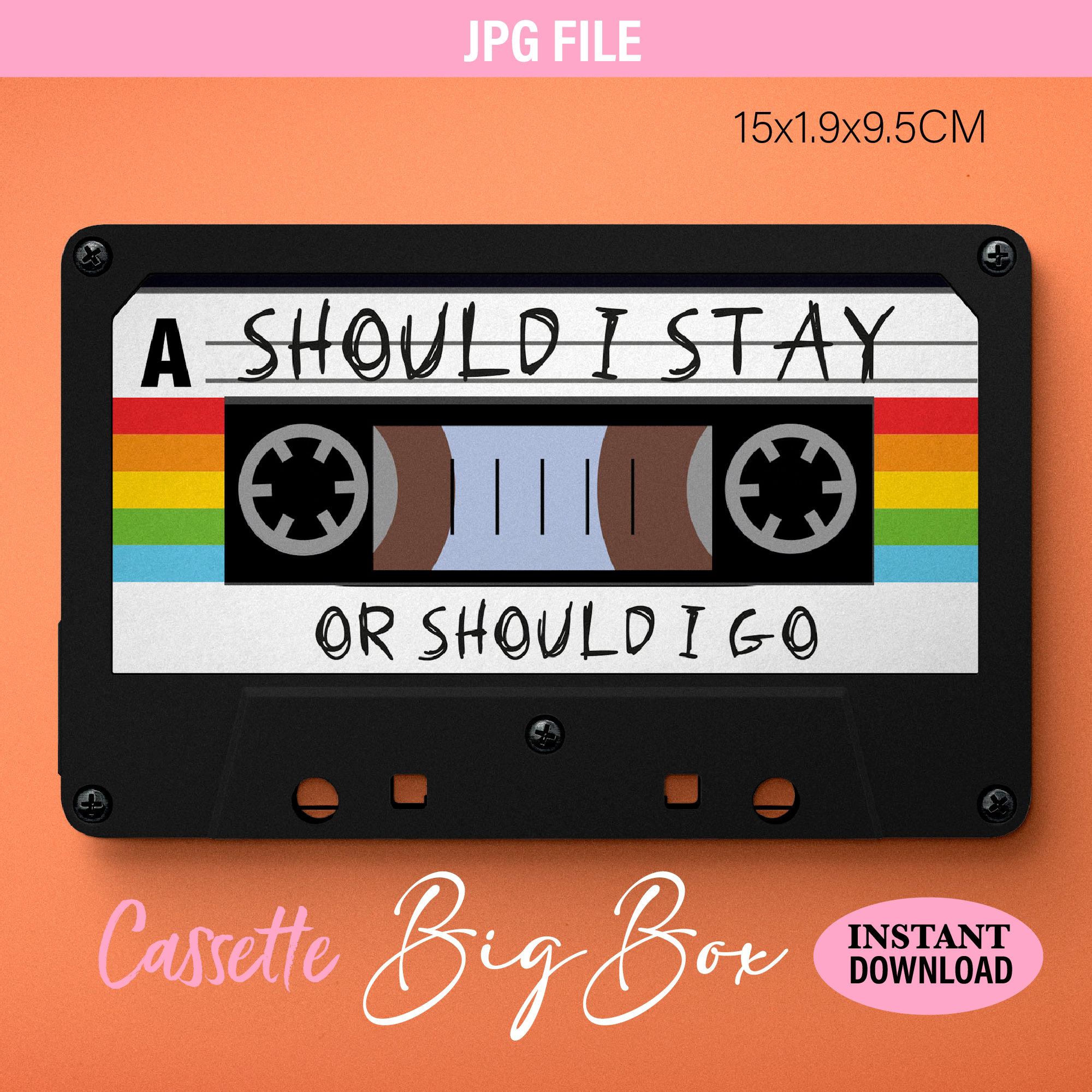 Cassette Tapes Stranger Things BIG BOX Party Favor Boxes, Gift Card ...