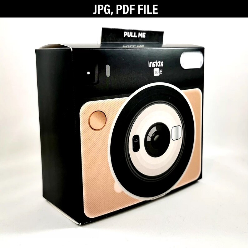 Insta Camera Box | Instax Papercraft DIY | Printable Template PDF ...
