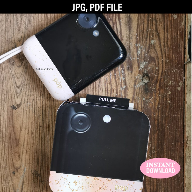 Insta Camera Box | Polaroid Papercraft DIY | Printable Template PDF ...