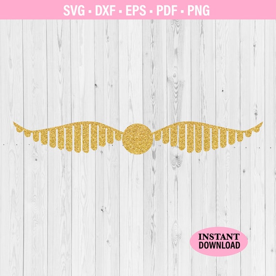 Golden Snitch Wings Svg Harry Potter Hogwarts Free SVG Files | Free