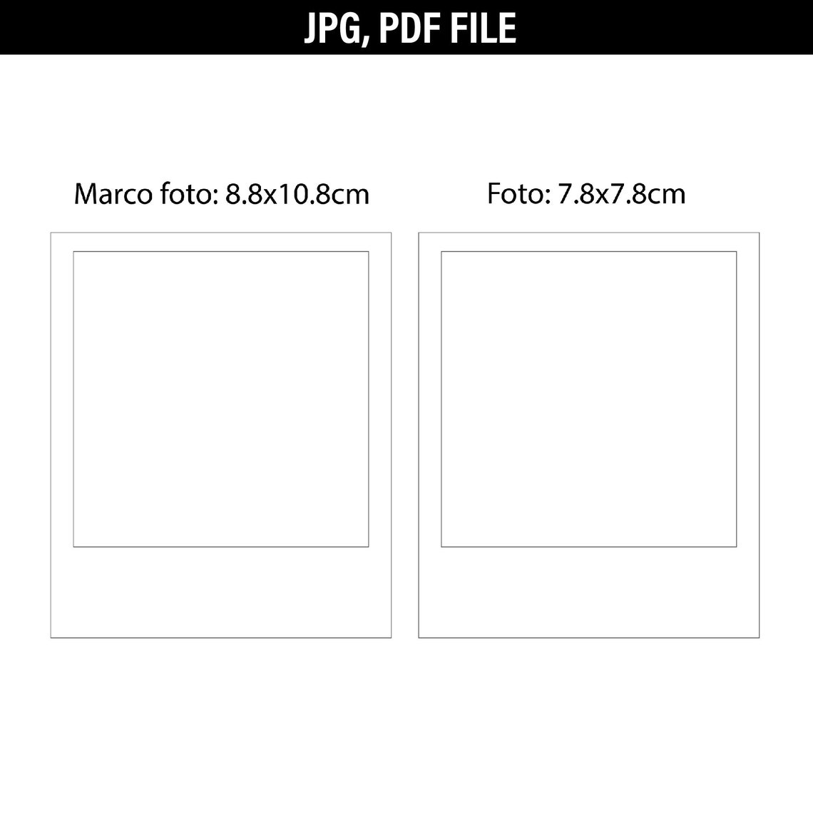 Insta Camera Box | Polaroid Papercraft DIY | Printable Template PDF ...