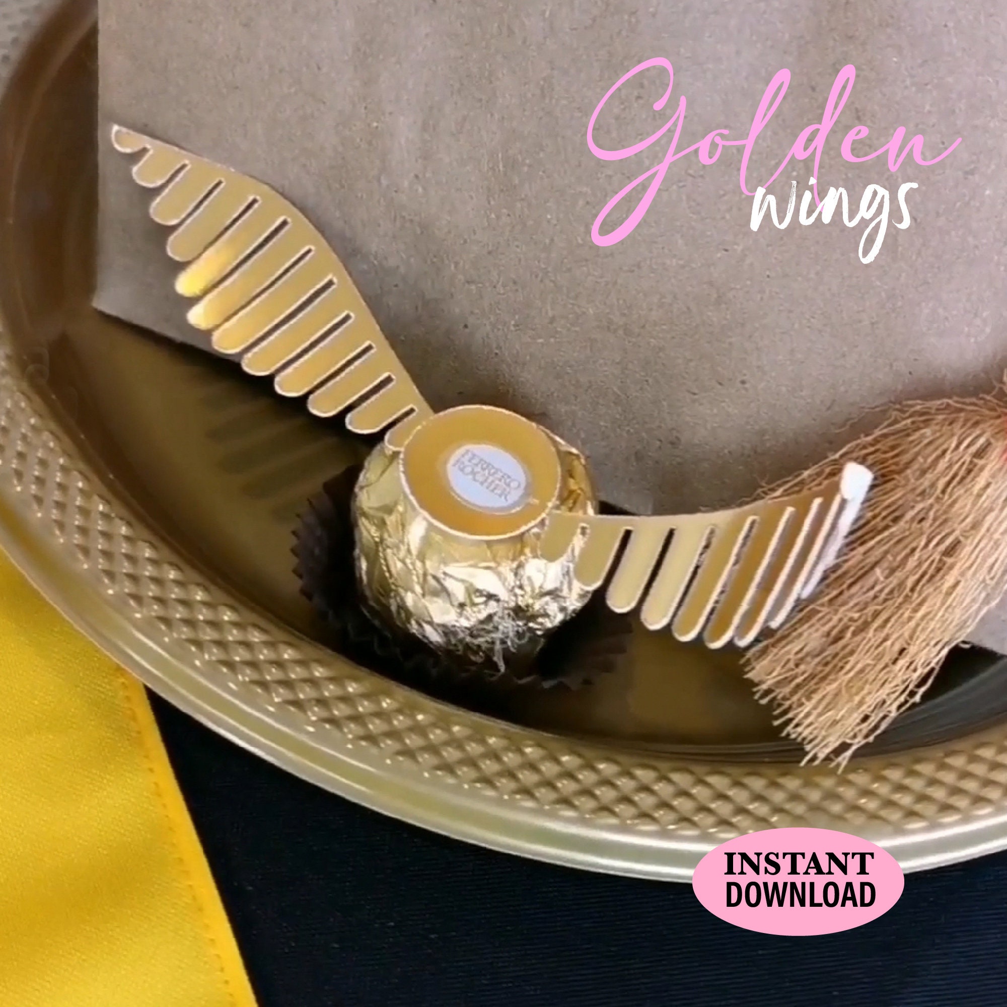 Golden Snitch Wings Svg Harry Potter Hogwarts Free SVG Files | Free