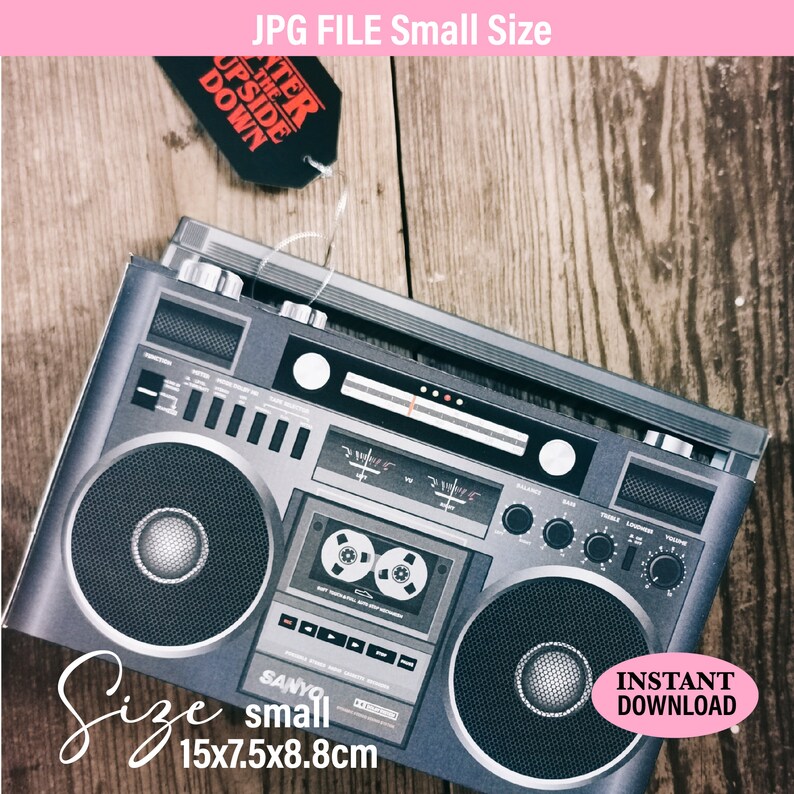 Radio Estereo Boombox - Favor Boxes - Portable Stereo - Instant ...