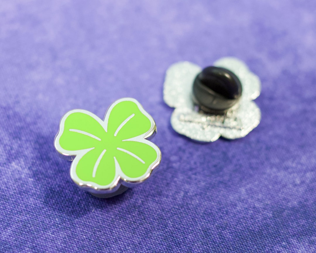 Green - Shamrock - Enamel Pin - Etsy