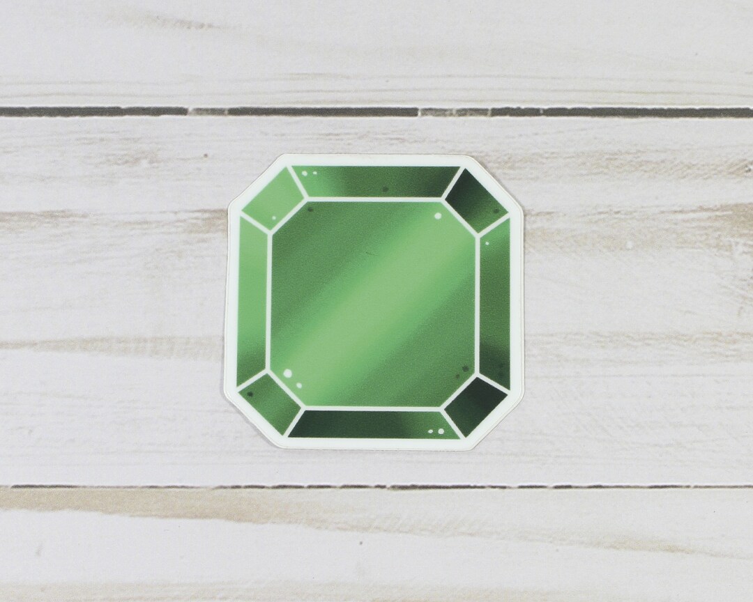 Emerald Gemstone - Sticker - Etsy
