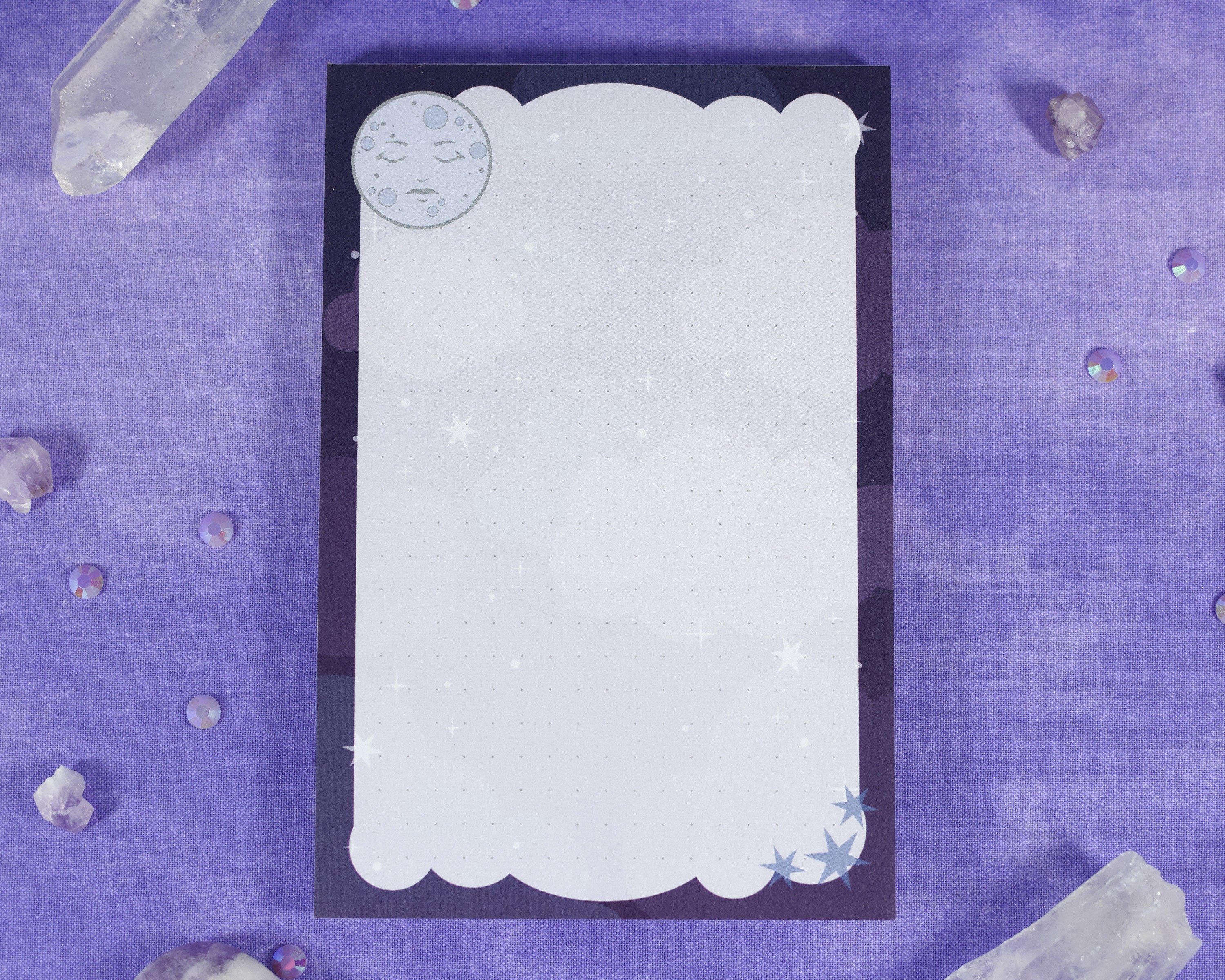 Full Moon - Notepad - Etsy