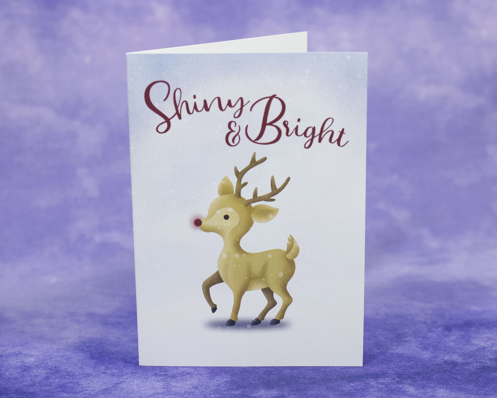 Rudolph Greeting Card - Happy Holidays Greeting Card - Christmas Card ...