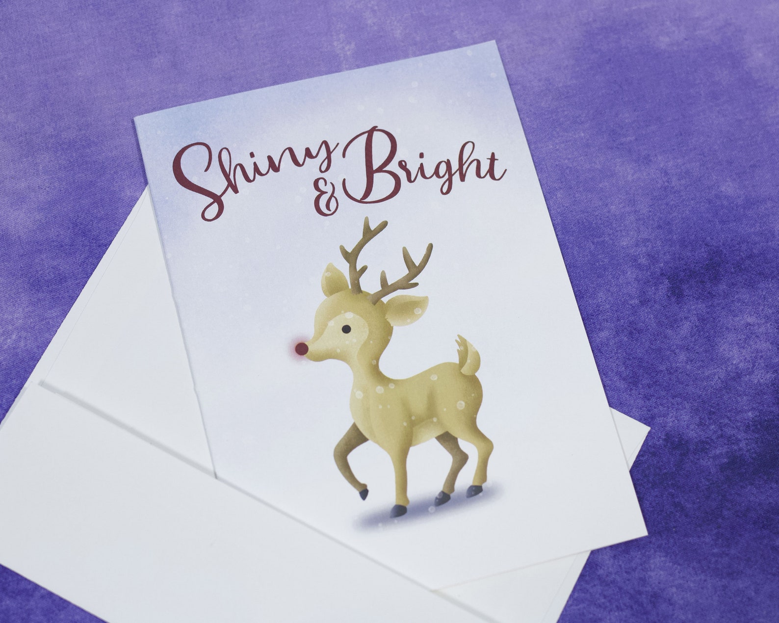 Rudolph Greeting Card - Happy Holidays Greeting Card - Christmas Card ...