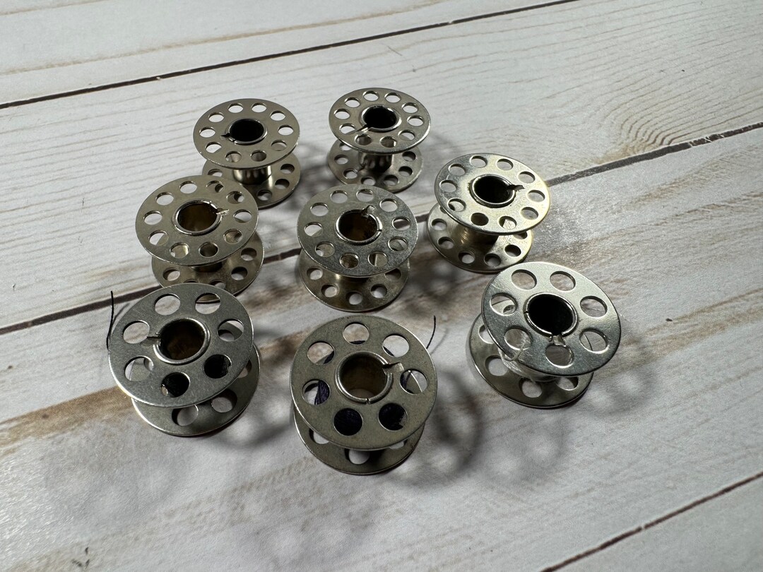 8 Sewing Machine Bobbins Metal Bobbin Thread Bobbins Sewing Machine ...