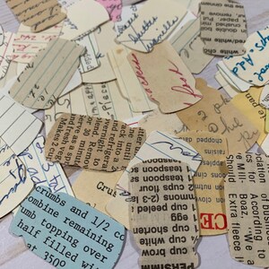 Mason Jar Confetti Paper Punches Recipe Cards Vintage Paper Ephemera ...