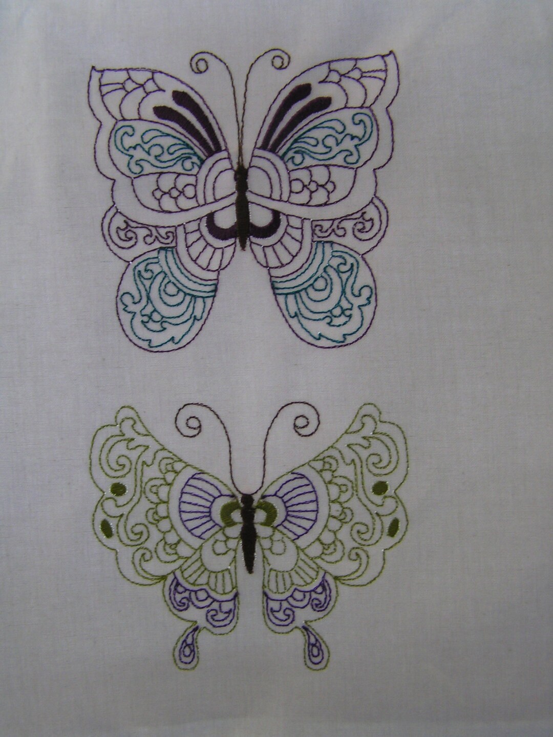 Set of 10 Colour Work Butterflies - Etsy