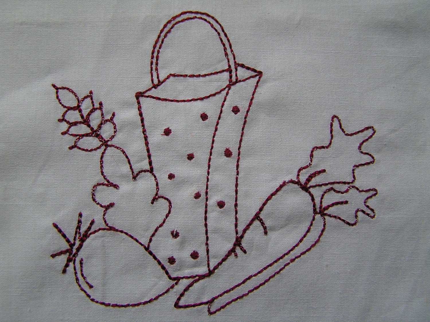 Set of 10 Redwork Embriodery Designs Perfect for Embroidering on Tea ...