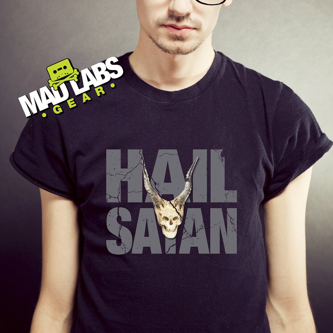 Hail Satan T-shirt Satanic Shirt Goth Hipster Hail Satan - Etsy