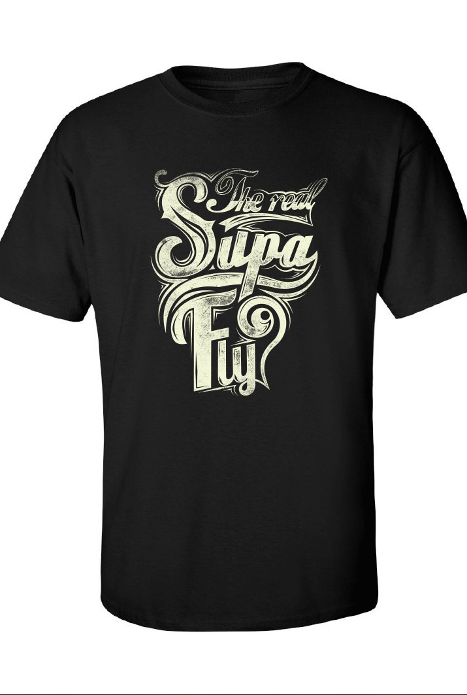 The Real Supa Fly Old School T-shirt Tee Shirt Mens Ladies - Etsy