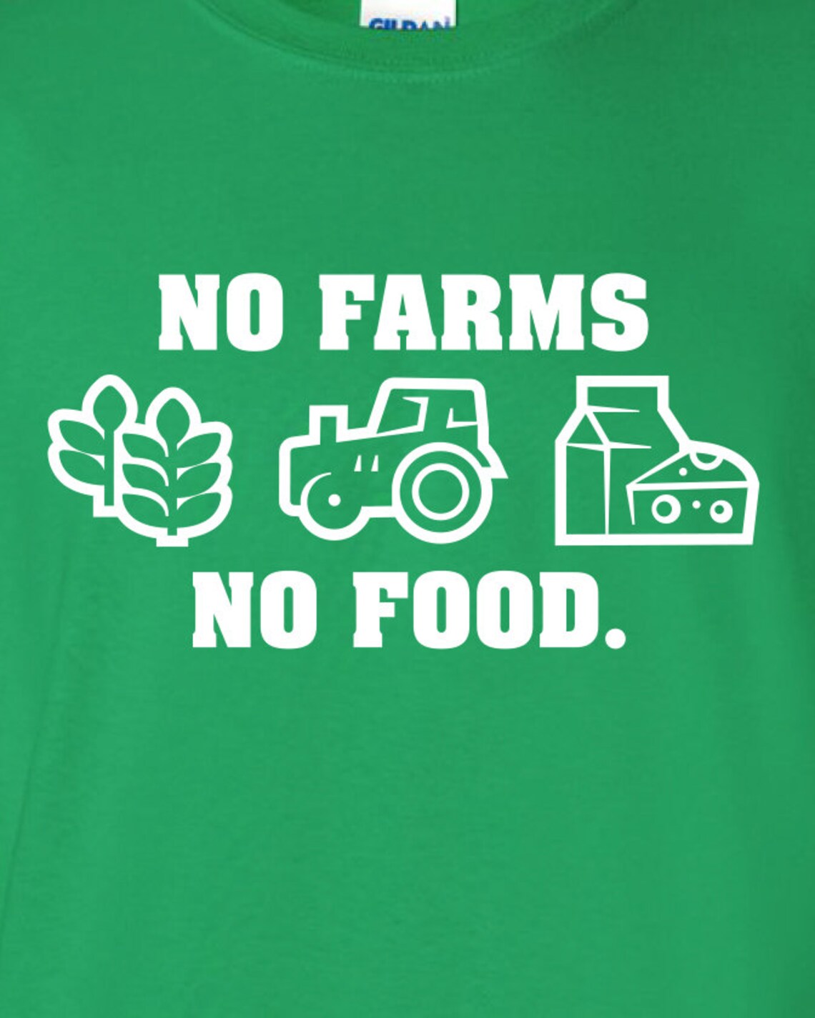 No Farms No Food Support Your Local Farmers dairy grain | Etsy
