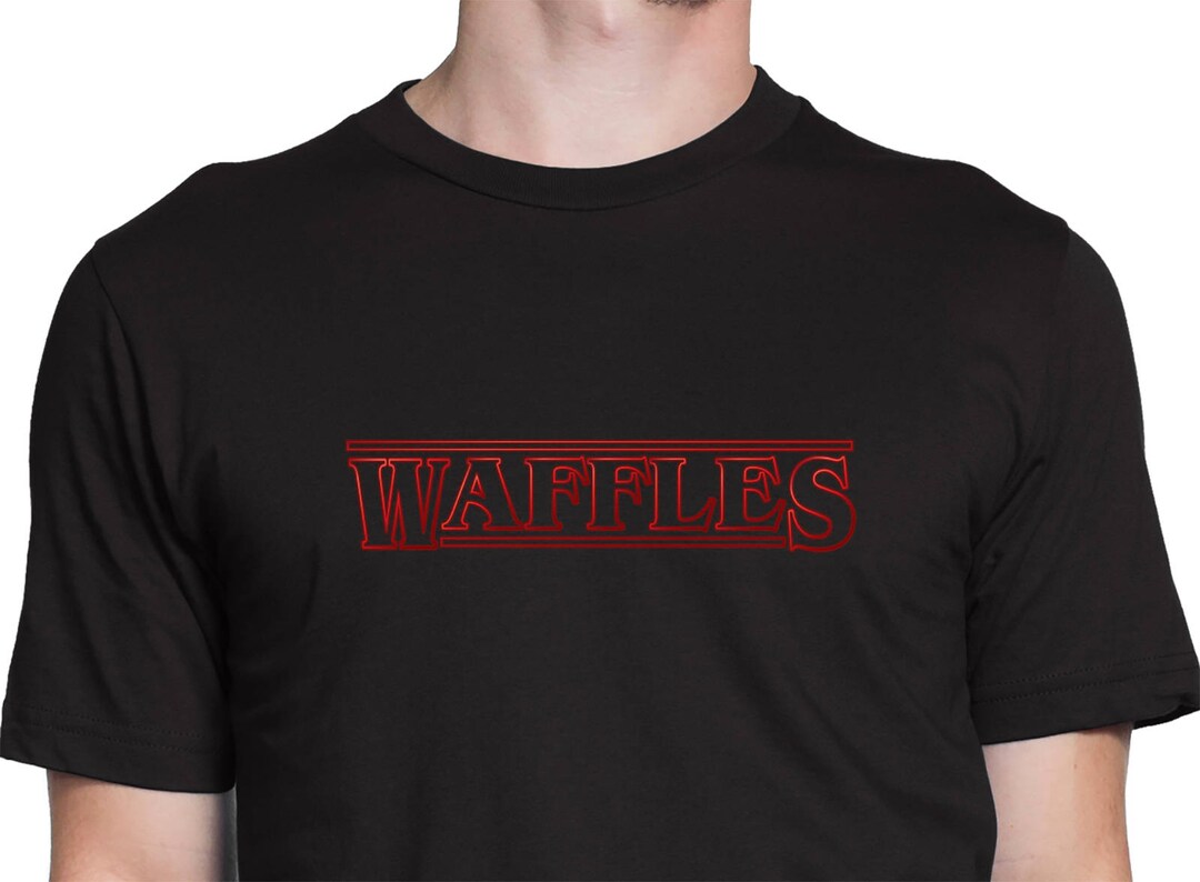 Waffles -whaaaat? Funny 80s Themed Tv Show Parody T-shirt Movie Mashup ...
