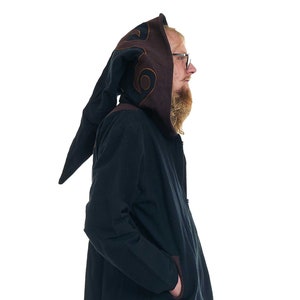 Mens Wizard Hood Cosplay Jacket in Black - Etsy