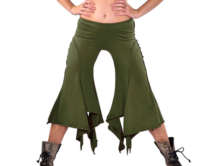 PIXIE PIRATE PANTS Ragged Hem Psy Trance Trousers Elf - Etsy