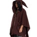 Mens Wizard Poncho in Brown - Etsy