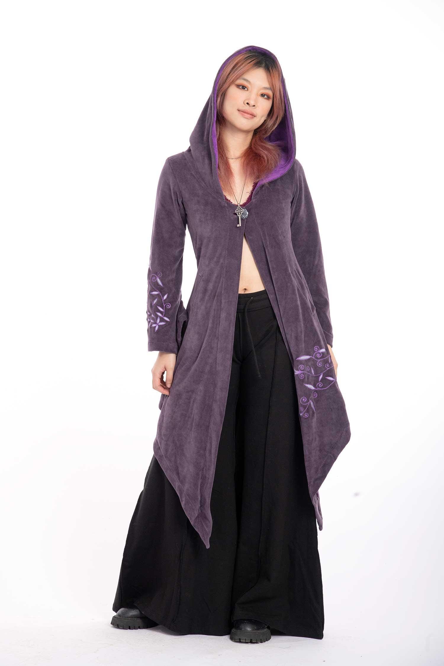 Lilac Velvet Faerie Jacket, Fae Clothing, Ren Faire Jacket, Purple ...