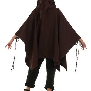 Mens Wizard Poncho in Brown | Etsy