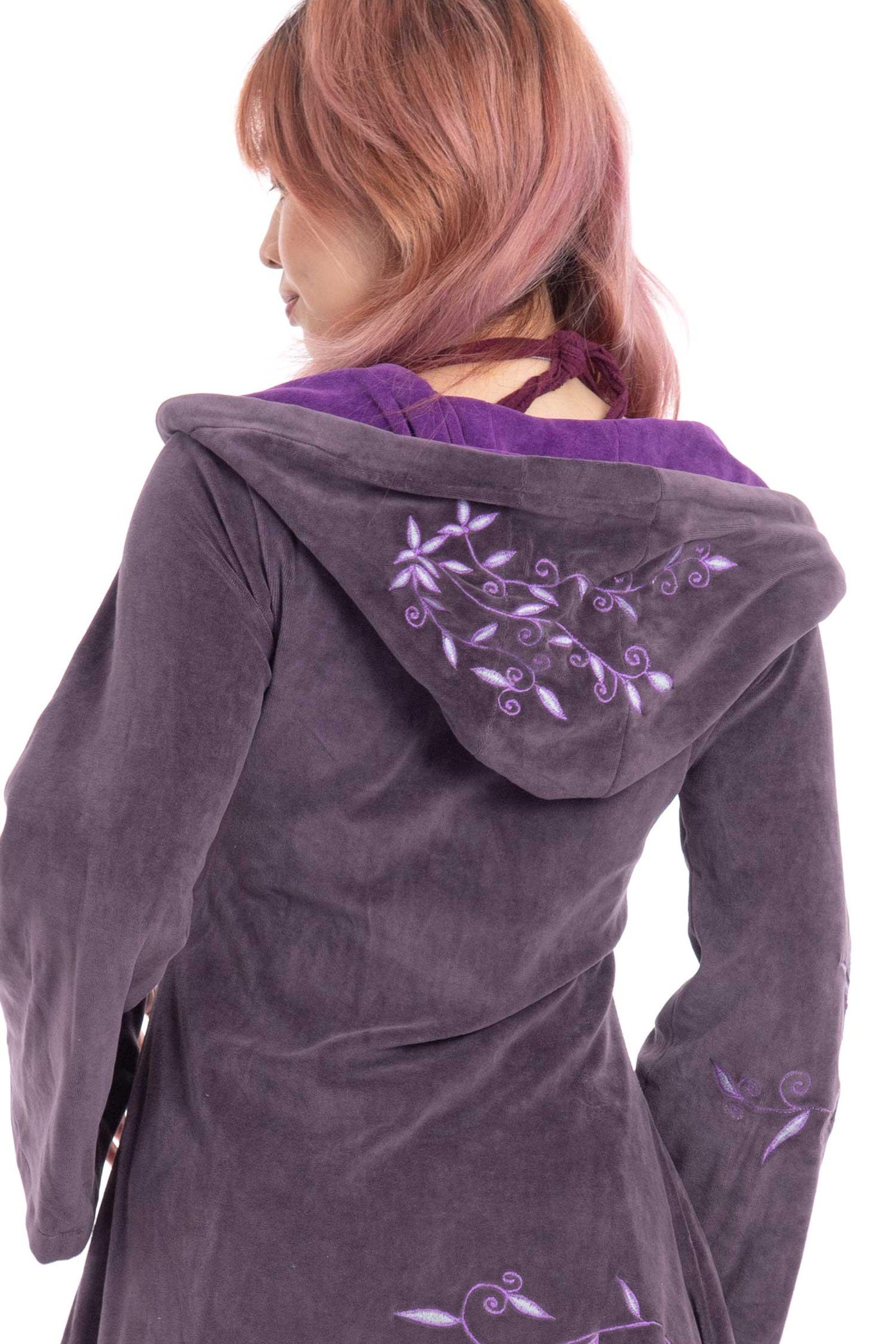 Lilac Velvet Faerie Jacket, Fae Clothing, Ren Faire Jacket, Purple ...