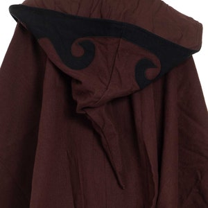 Mens Wizard Poncho in Brown - Etsy