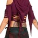 BURGUNDY PIXIE TOP, Slashed Psy Pixie Top, Psy Trance Top, Pixie Hood ...