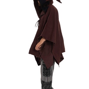 Mens Wizard Poncho in Brown - Etsy