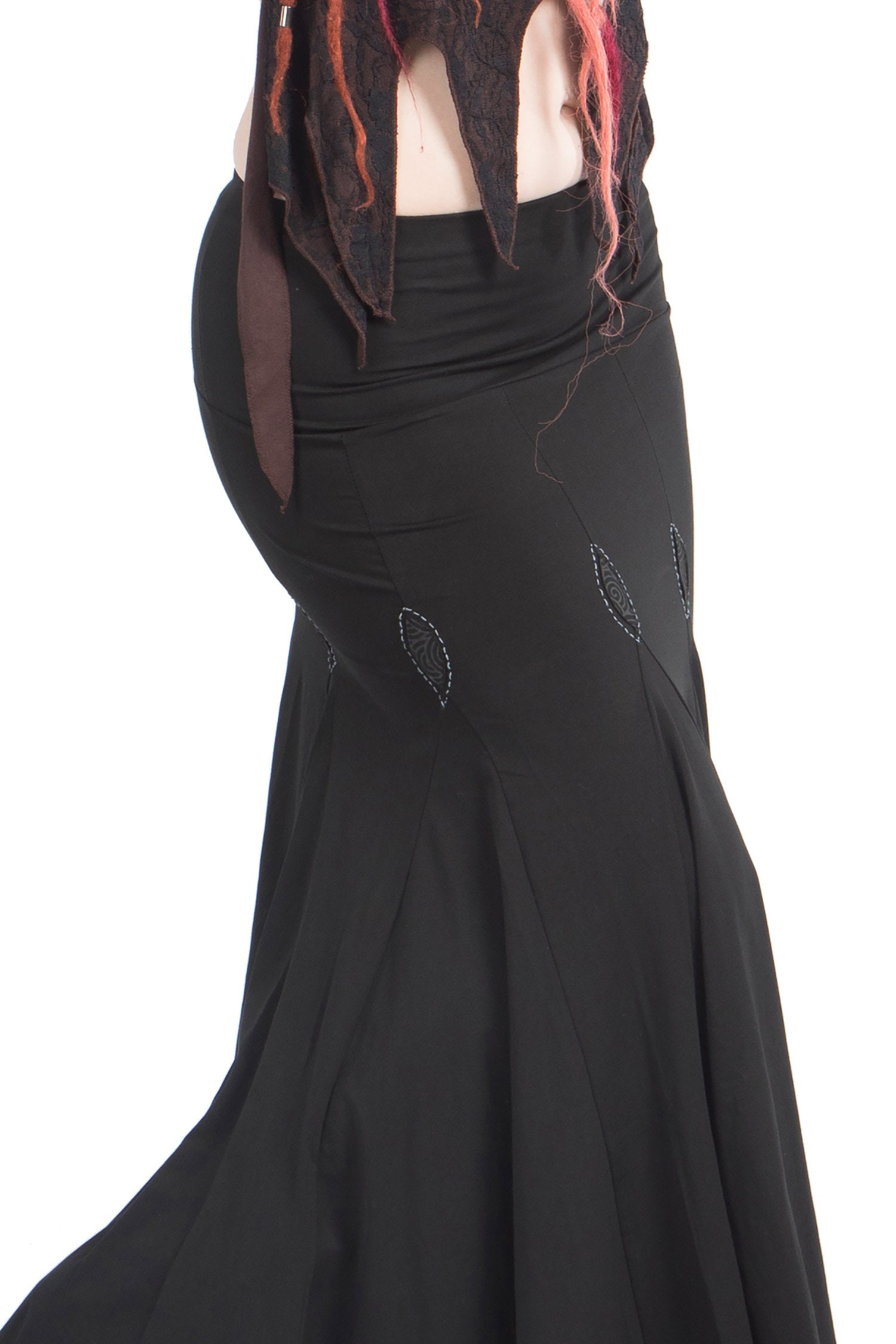 Organic Cotton Gothic Fishtail Skirt - Etsy