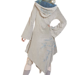 Elven Velvet Coat in Grey - Etsy UK