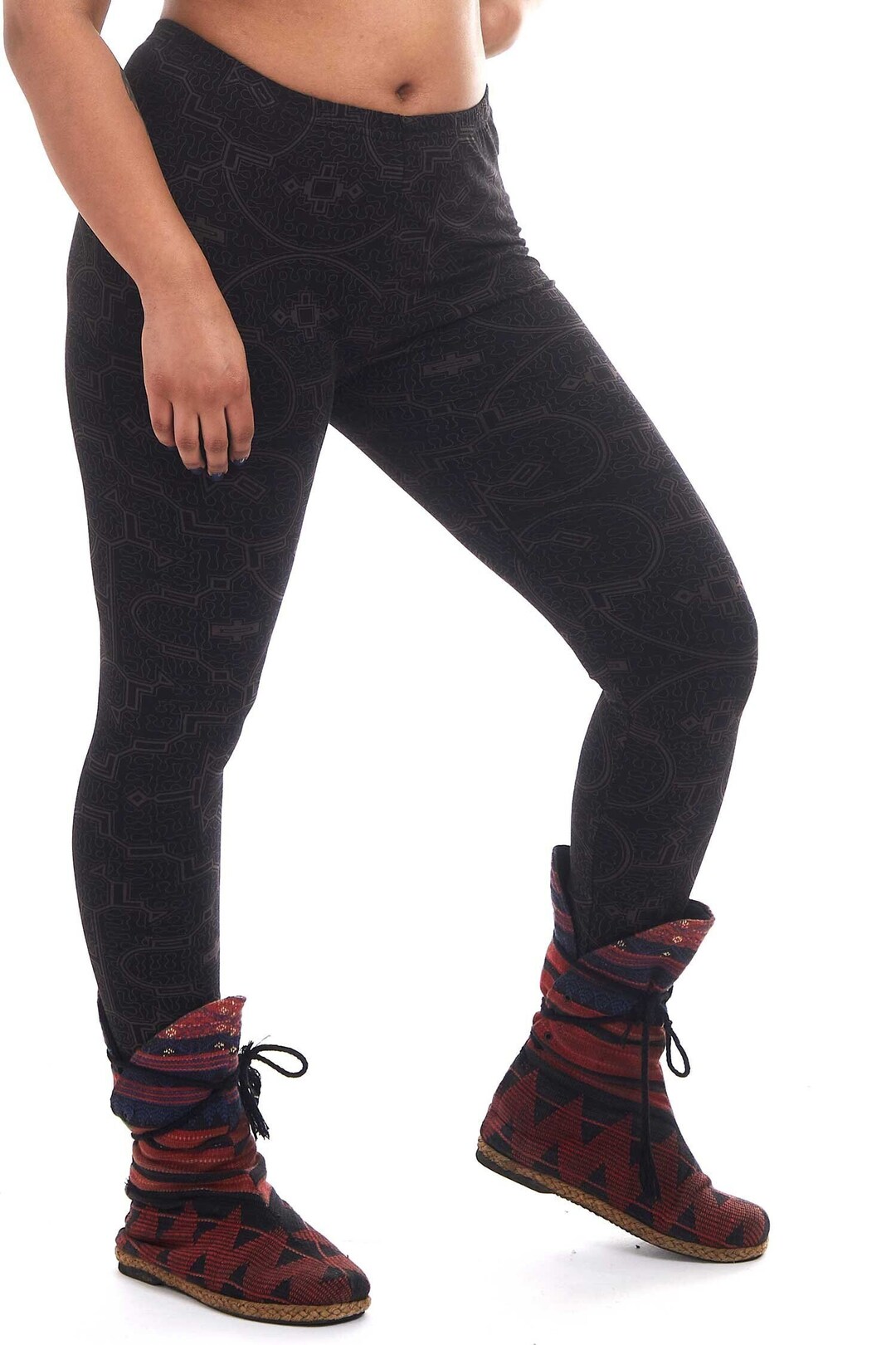 Subtle Shipibo Print Leggings - Etsy