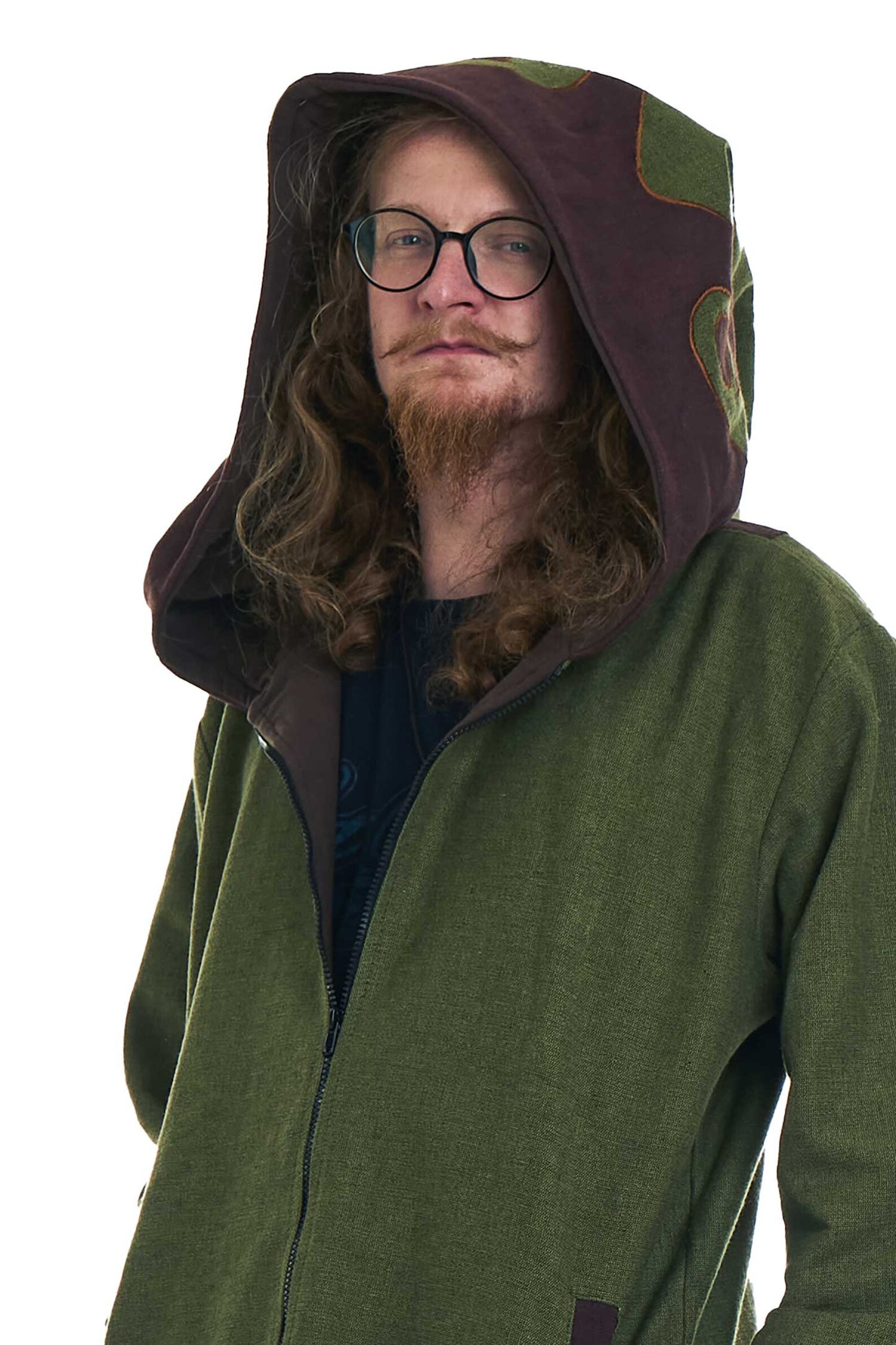 Mens Wizard Hood Cosplay Jacket in Green - Etsy UK
