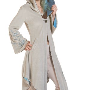 Elven Velvet Coat in Grey - Etsy UK