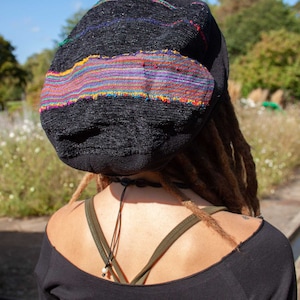 Hippie Slouchy Tam Hat in Black - Etsy