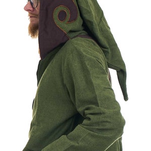 Mens Wizard Hood Cosplay Jacket in Green - Etsy