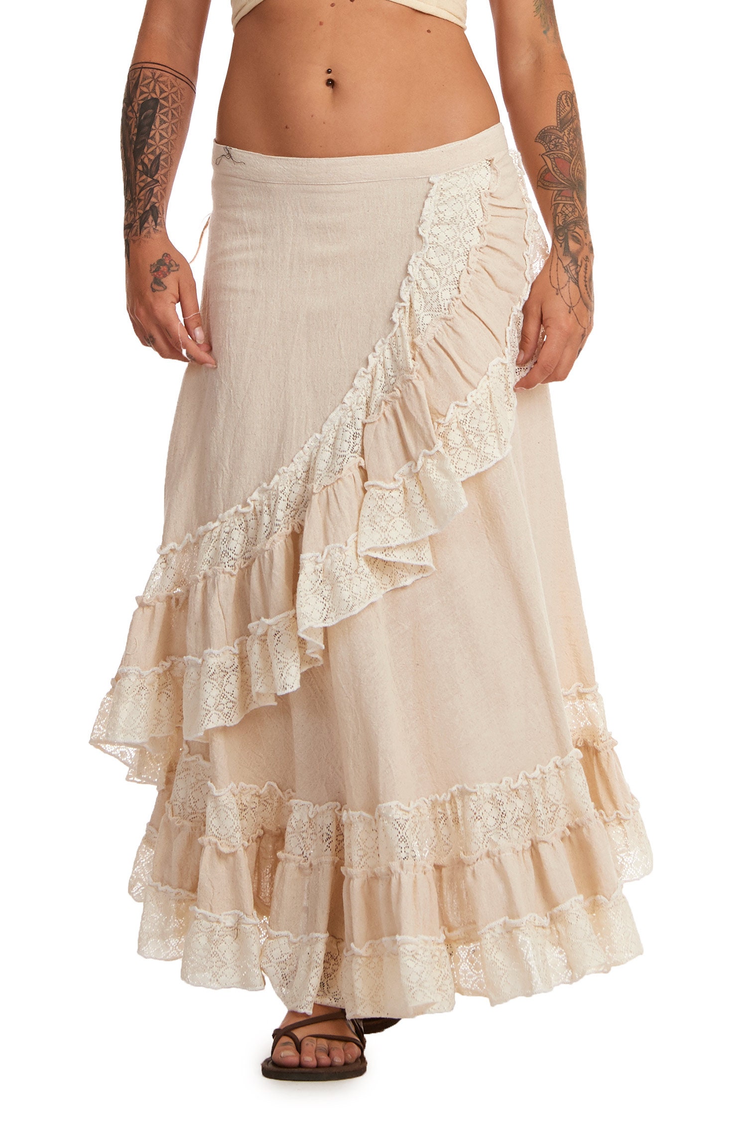 Natural Jute and Lace Boho Wrap Skirt - Etsy UK