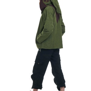 Mens Wizard Hood Cosplay Jacket in Green - Etsy