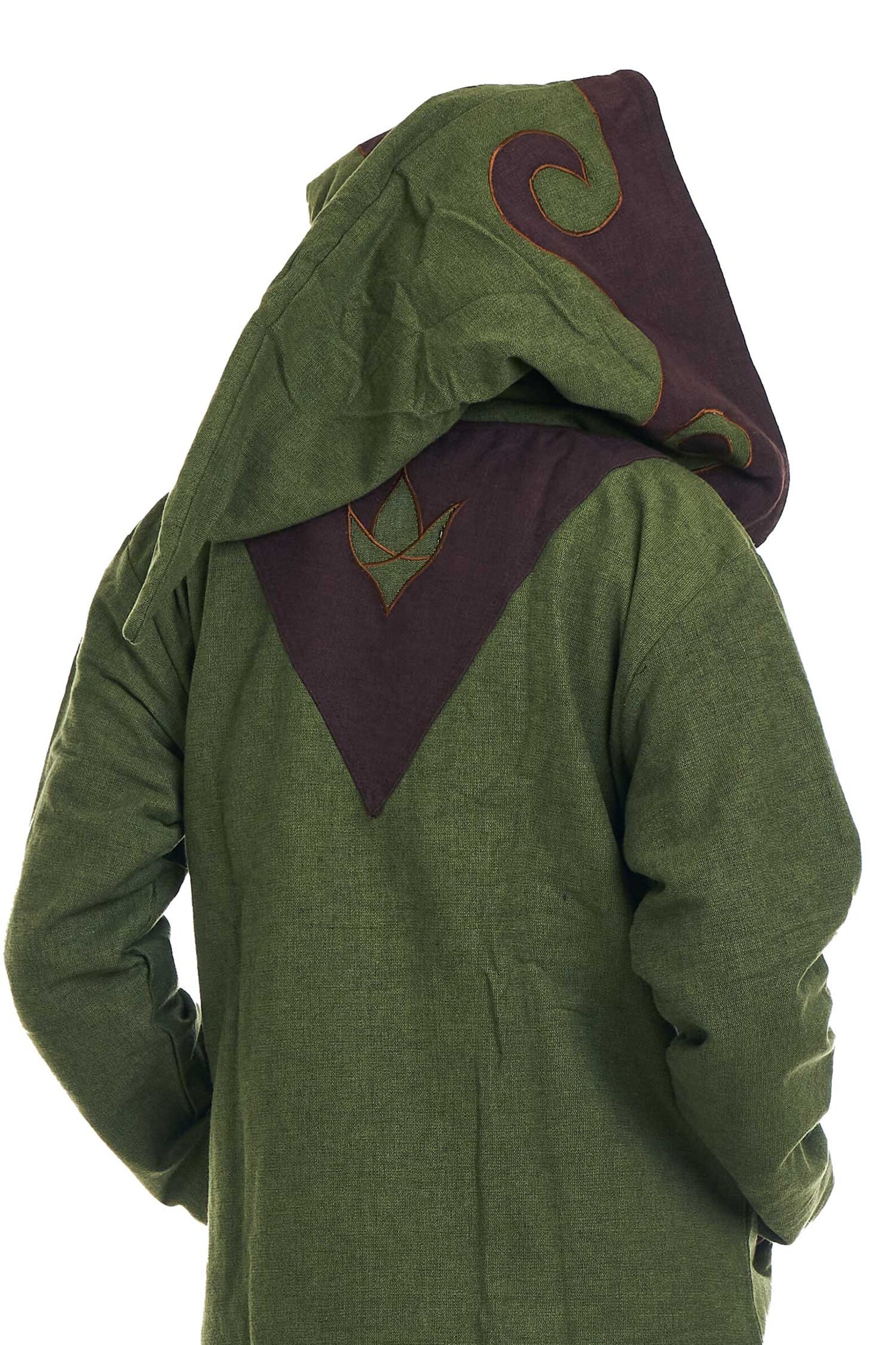 Mens Wizard Hood Cosplay Jacket in Green - Etsy UK