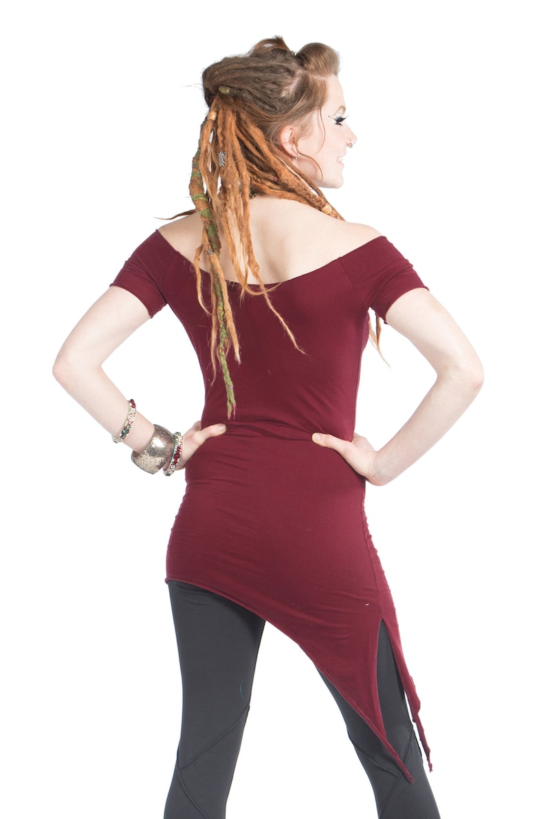 PSY TRANCE TOP Asymmetric Tee Top Goa Tribal Clothing - Etsy UK