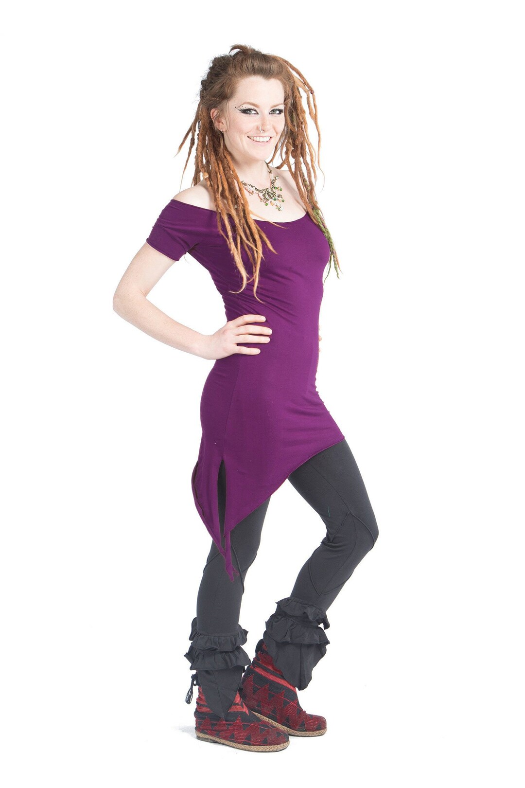 PSY TRANCE TOP, Asymmetric Tee Top, Goa Tribal Clothing, Festival Top ...