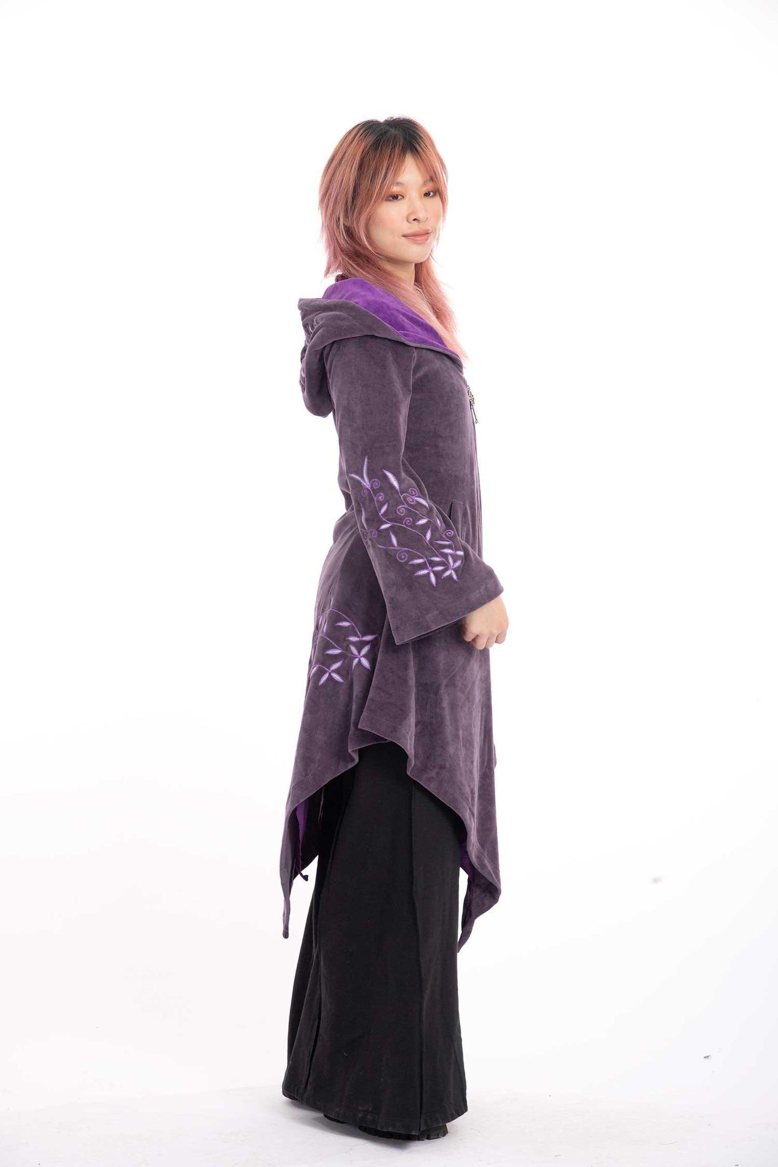 Lilac Velvet Faerie Jacket, Fae Clothing, Ren Faire Jacket, Purple ...