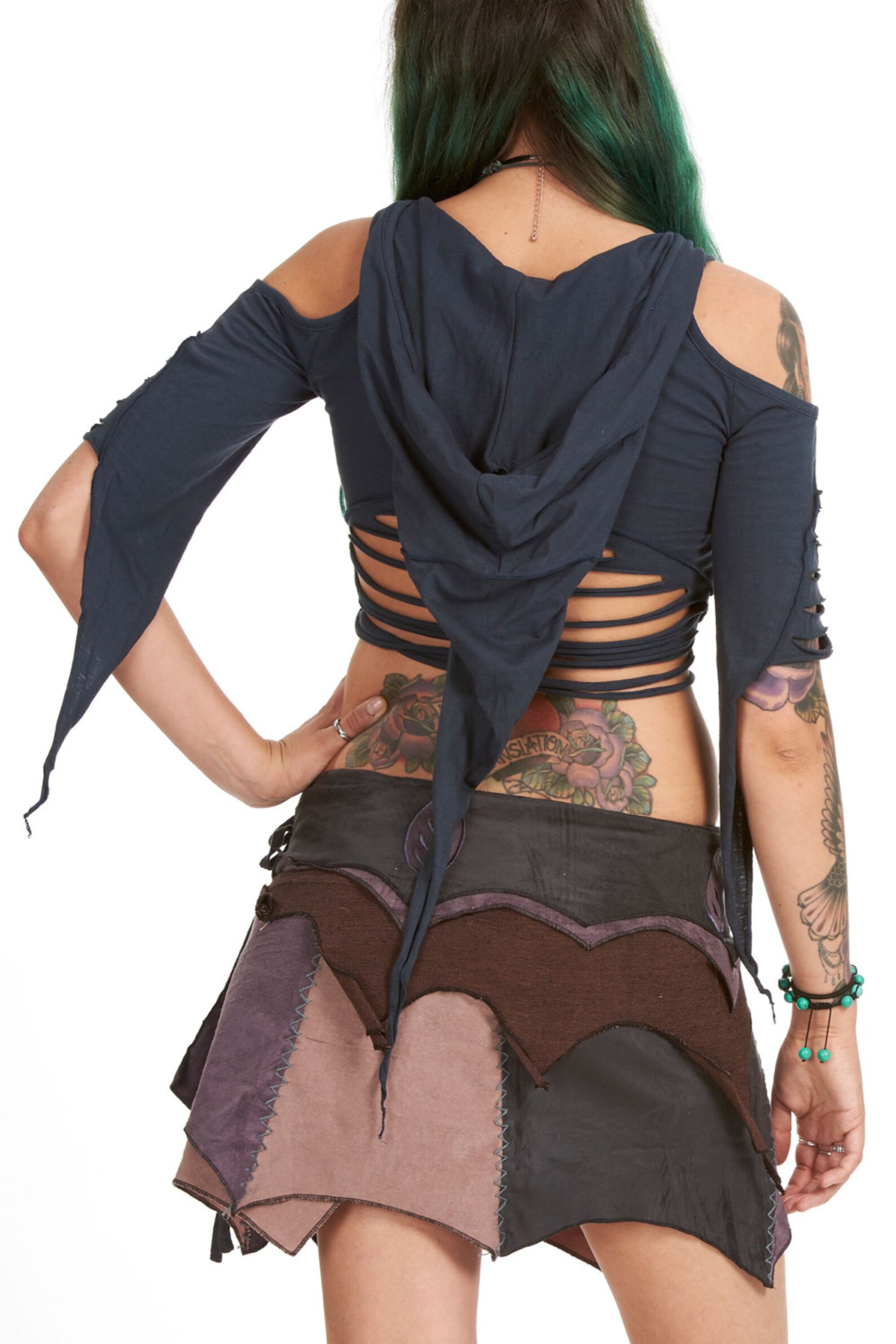 PIXIE TRANCE TOP, Slashed Psy Pixie Top - Etsy UK