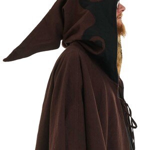 Mens Wizard Poncho in Brown | Etsy