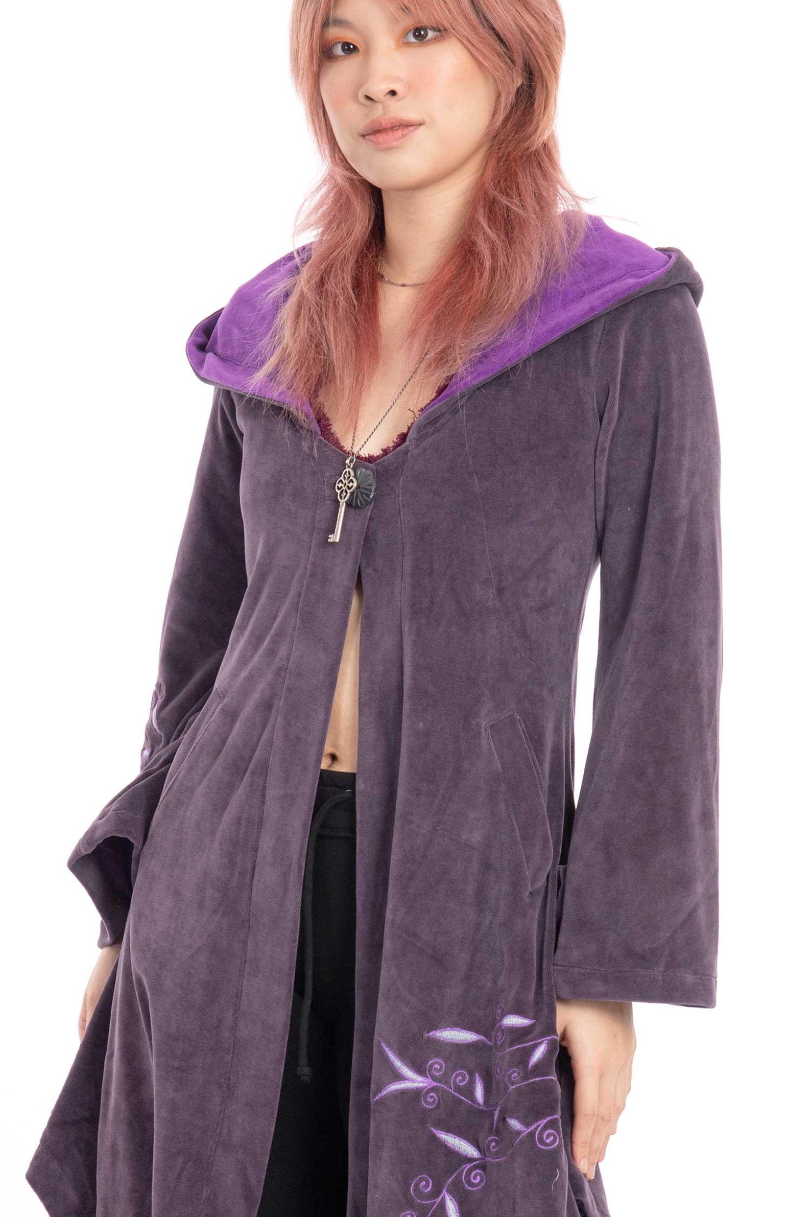 Lilac Velvet Faerie Jacket, Fae Clothing, Ren Faire Jacket, Purple ...
