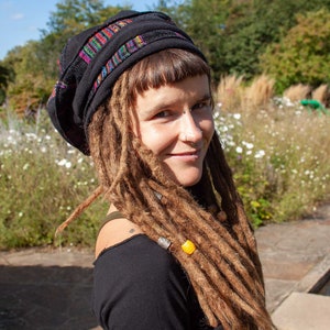 Hippie Slouchy Tam Hat in Black - Etsy